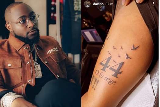 Davido Tattoos Late Aide, Obama DMW’s Name On Arm – Igbere TV