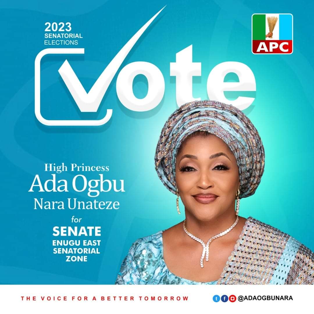 Enugu East Sen Zone 2023: Princess Ada Ogbu Nara Unataeze Takes ...