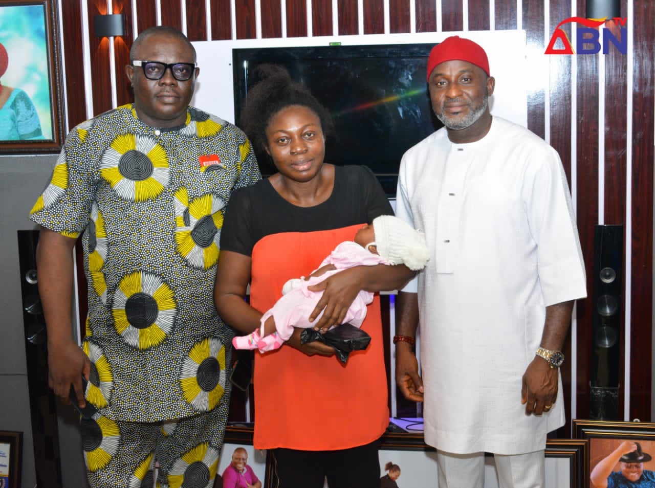 Reps Member, Amobi Ogah Visits Journalist Who Welcomed First Child 11 ...