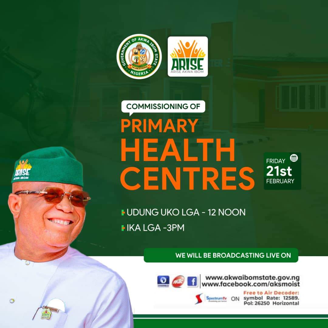 Gov Eno Inaugurates Model Health Centers In Udung Uko, Ika LGAs, Friday ...