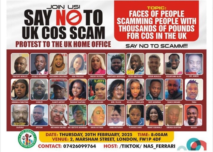 UK Residents Publish COS Scammers With Names & Photos On Public Banner – Igbere TV